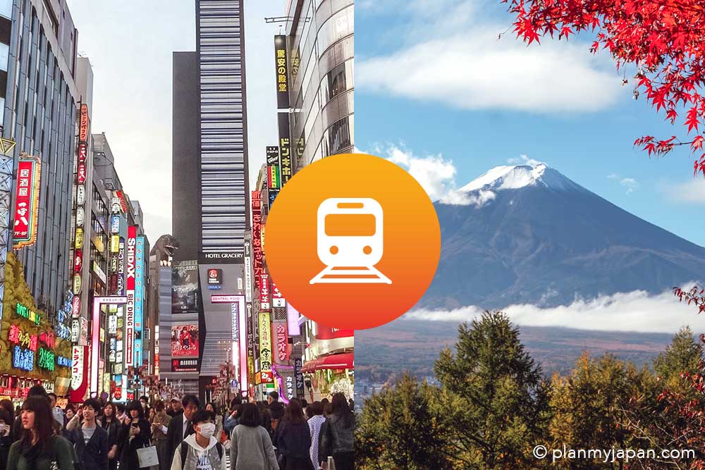 Tokyo to Lake Kawaguchi (Mount Fuji Area) - how to get there guide ...